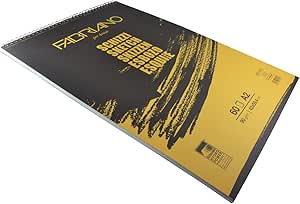 Fabriano A2 Spiral Bound Sketch Notebook - White : Amazon.com.au ...