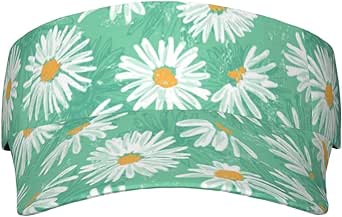Amazon.com: Cute Daisy Flower Sports Sun Visor Hats Women Men Golf ...