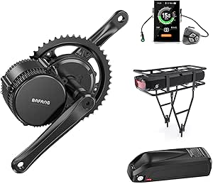 Bafang Mid Drive Kit with Battery (Optional), BBS02B BBS01B BBS-HD Mid Motor, 250W 500W 750W ...