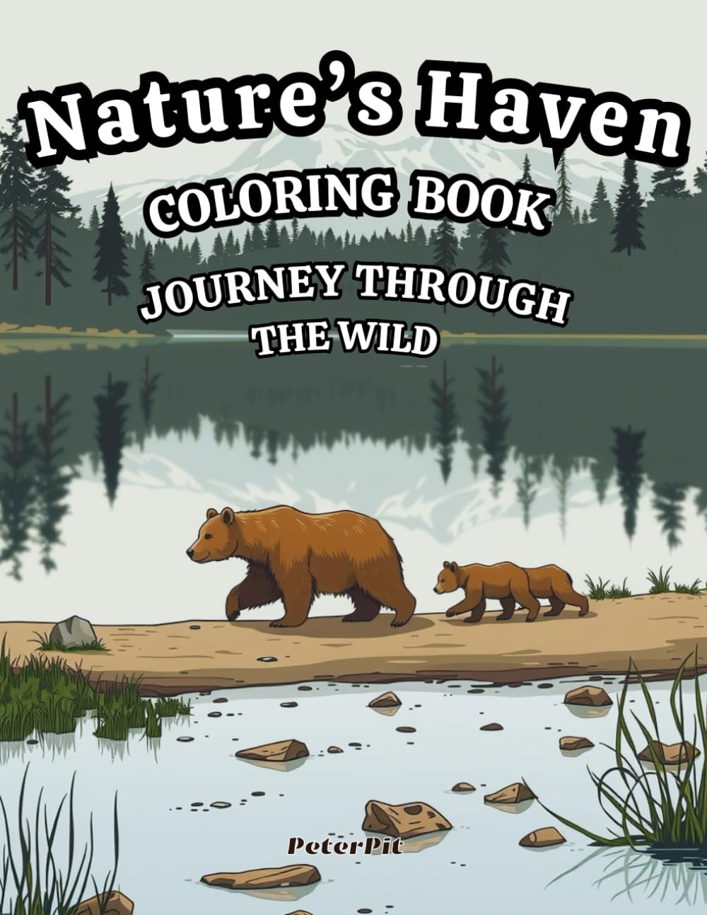 Amazon.com: Nature's Haven: Journey Through the Wild, Coloring Book for ...