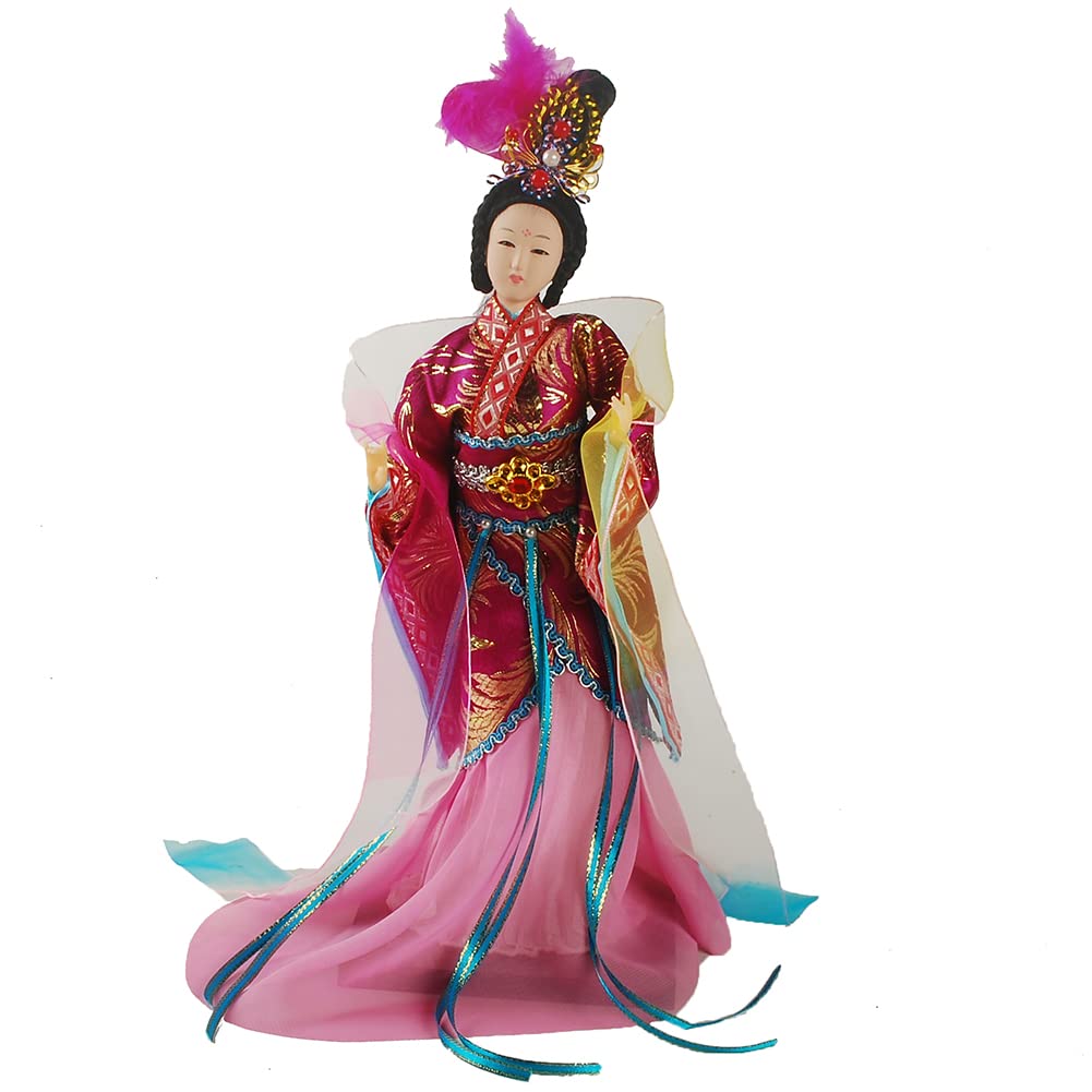 Amazon.com: BAENRCY Chinese Traditional Handicraft Silk Figurine ...