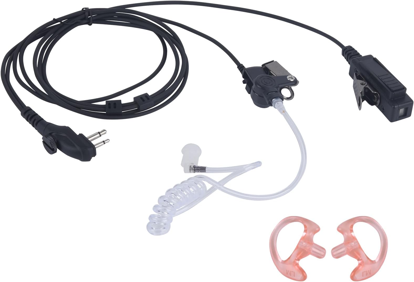 Amazon.com: MaximalPower HYTERA HYT Single Wire 2-Pin Radio Earbud ...