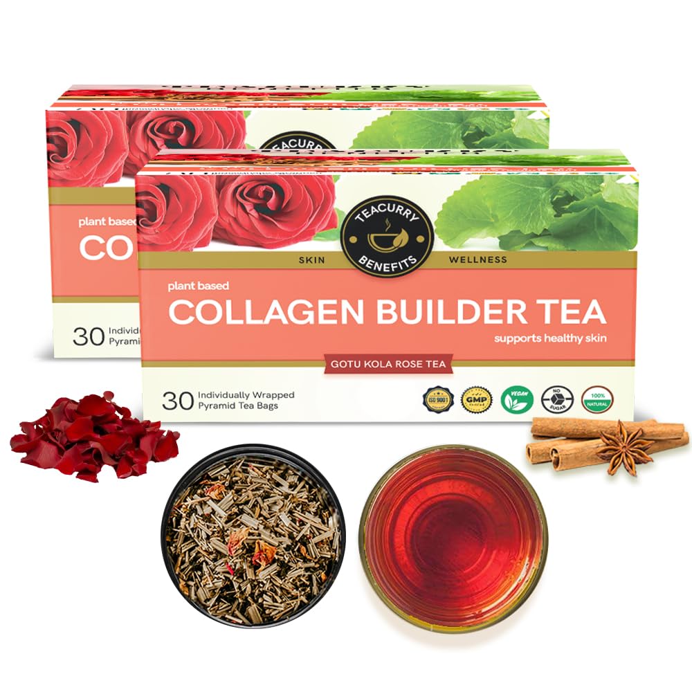 TEACURRY Collagen Builder Tea (2 Month Pack | 60 Tea Bags) - For Skin ...