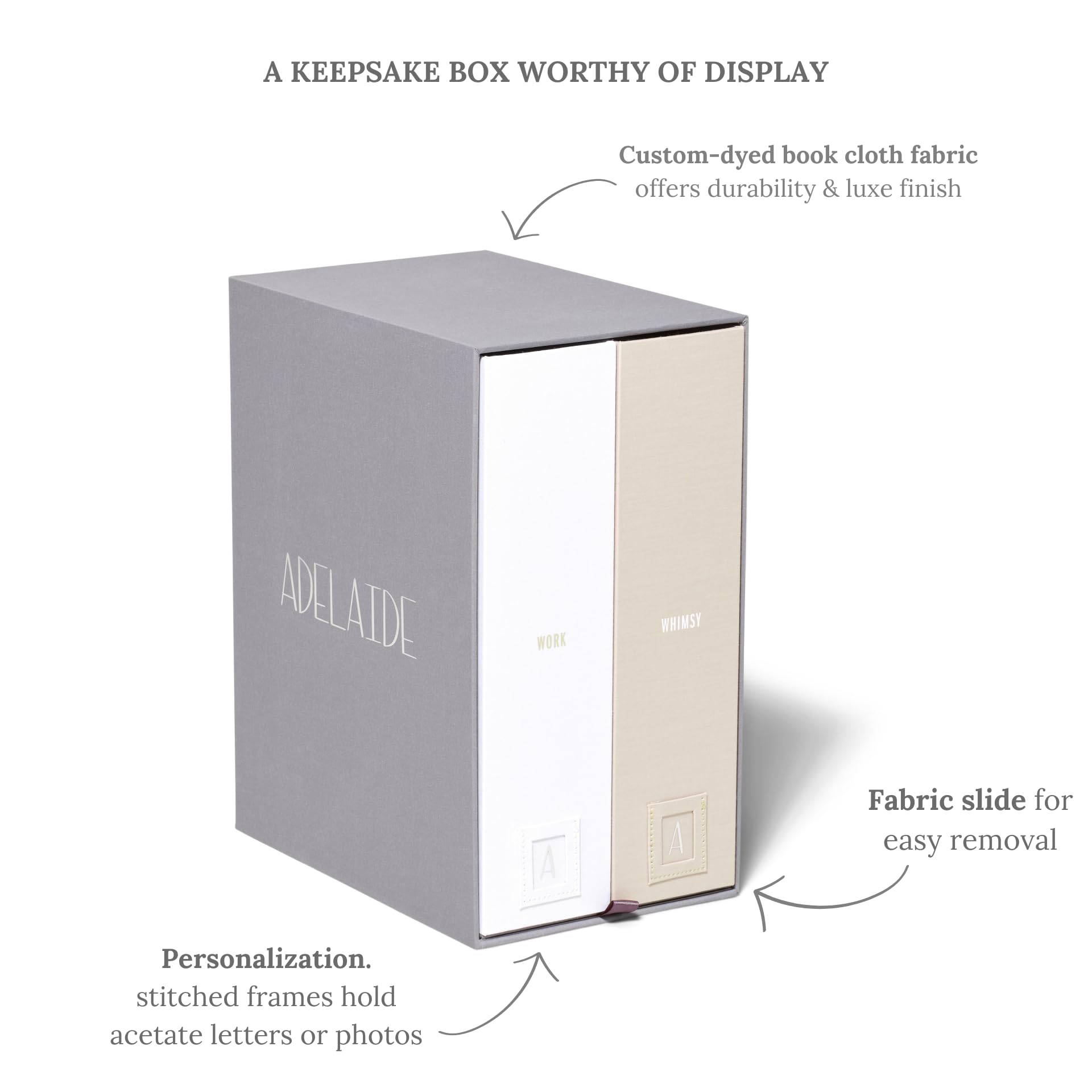 Snapklik.com : Savor Deluxe School Years Keepsake Box Fabric Bound Acid ...