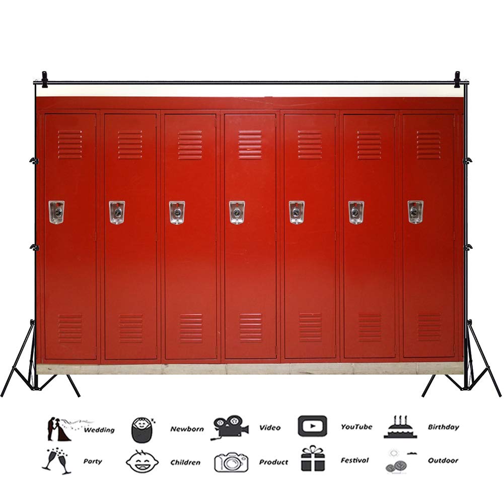 Party High School Lockers Two Teenage Girls Decorating School Locker