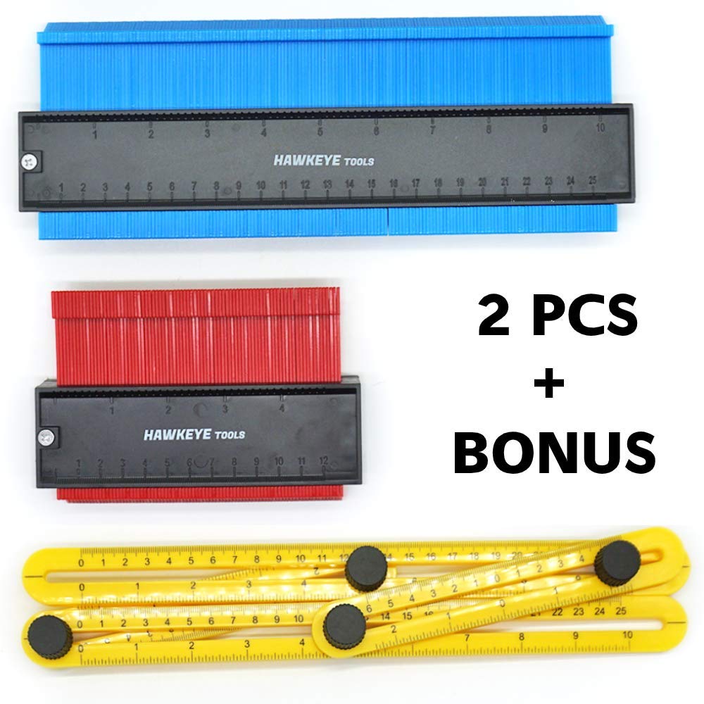 Buy Contour Gauge by Hawkeye Tools - 3 Pack Contour Duplications Gauge ...