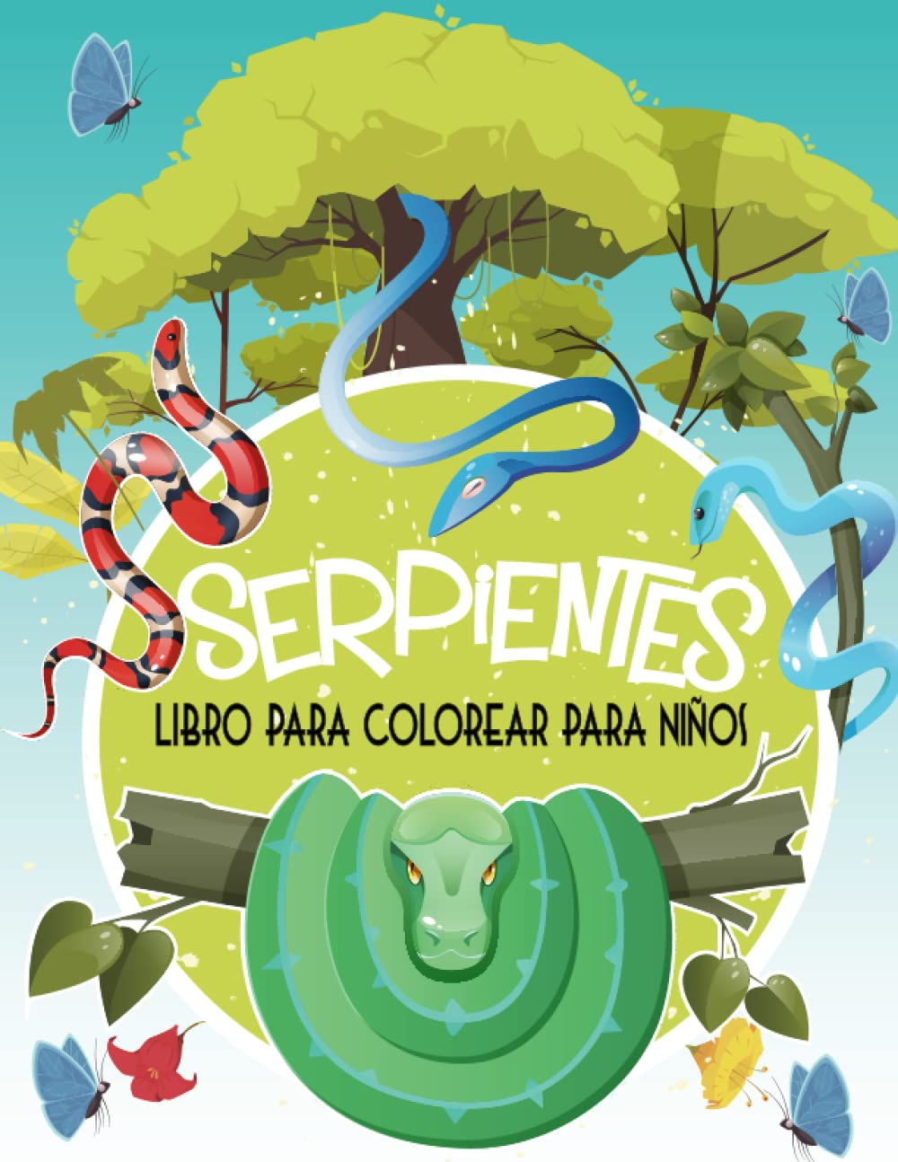 Buy Serpientes Libro para Colorear Para Niños: 50 Super Divertido Una ...