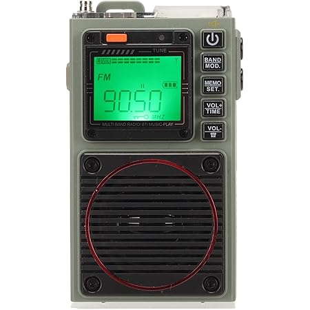 Amazon.com: Full Band Portable Radio, AM FM Radio SW WB VHF Band ...