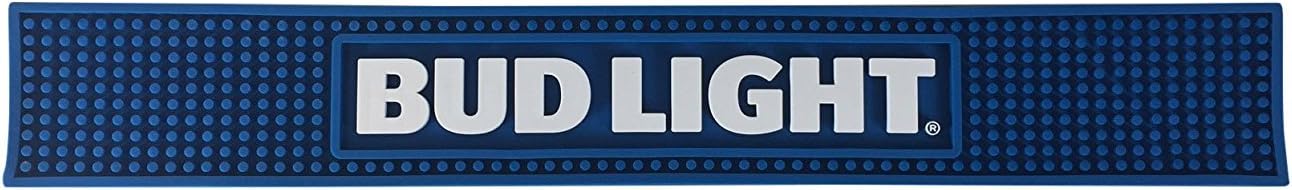 Amazon.com | Bud Light Beer Professional Bar Mat Spill Mat Rail Drip ...