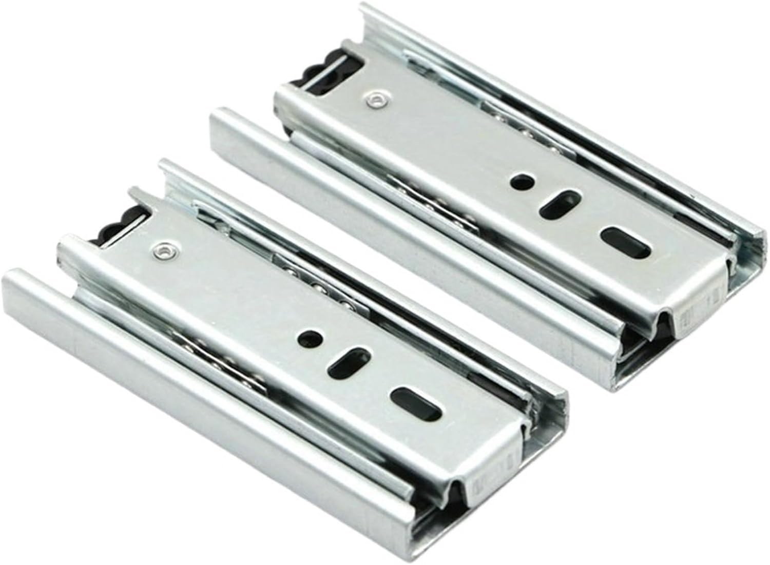 2 Pcs Drawer Slides 4" 6" 8 Inch,Furniture Hardware Cabinets Rails,3 ...