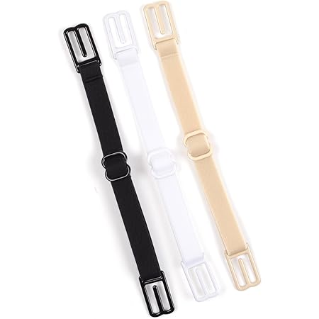 3 Pack Non-slip Women's Elastic Bra Strap Holder & Clips - Adjustable ...