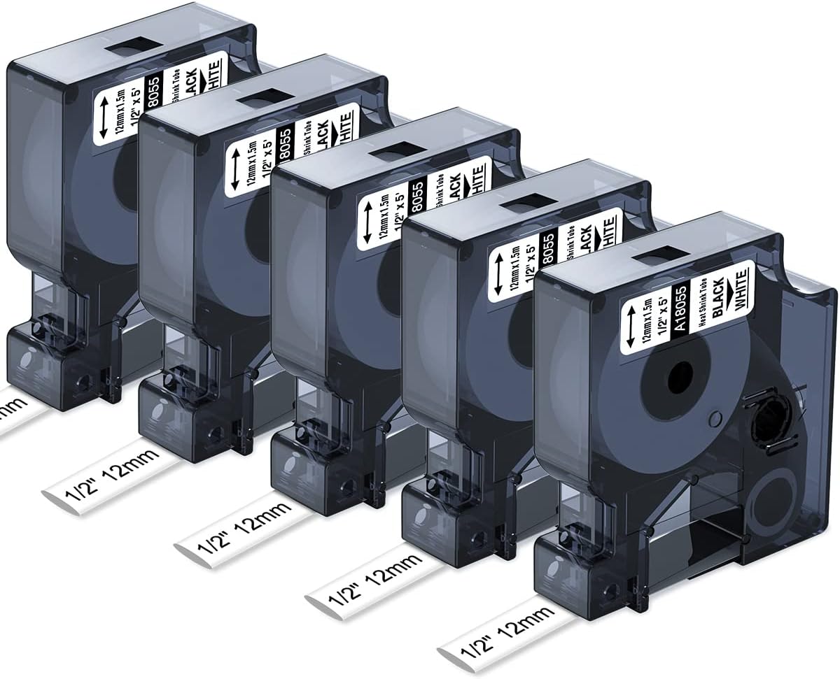 Amazon.com: Compatible DYMO 18055 Rhino 4200 Label Tape Replace for ...