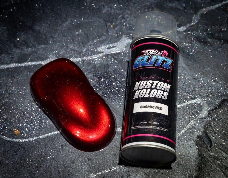 Amazon.com: Spray Can 12oz Cosmic Red Basecoat Paint 1:1 Mix Ratio ...
