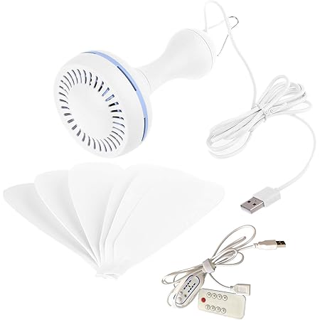 Amazon.com: SCOOYEEES Silent USB Powered Ceiling Canopy Fan with ...