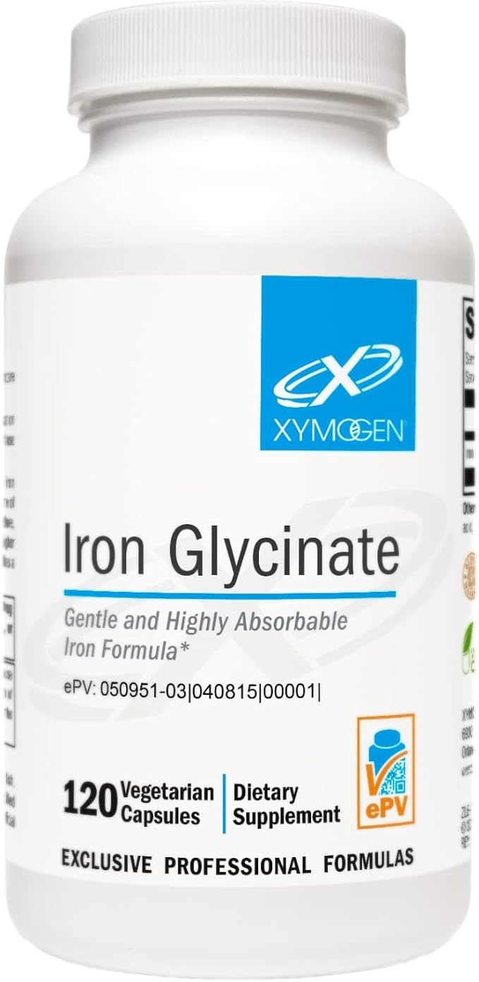 Amazon.com: XYMOGEN Iron Glycinate Supplement – Patented Iron ...