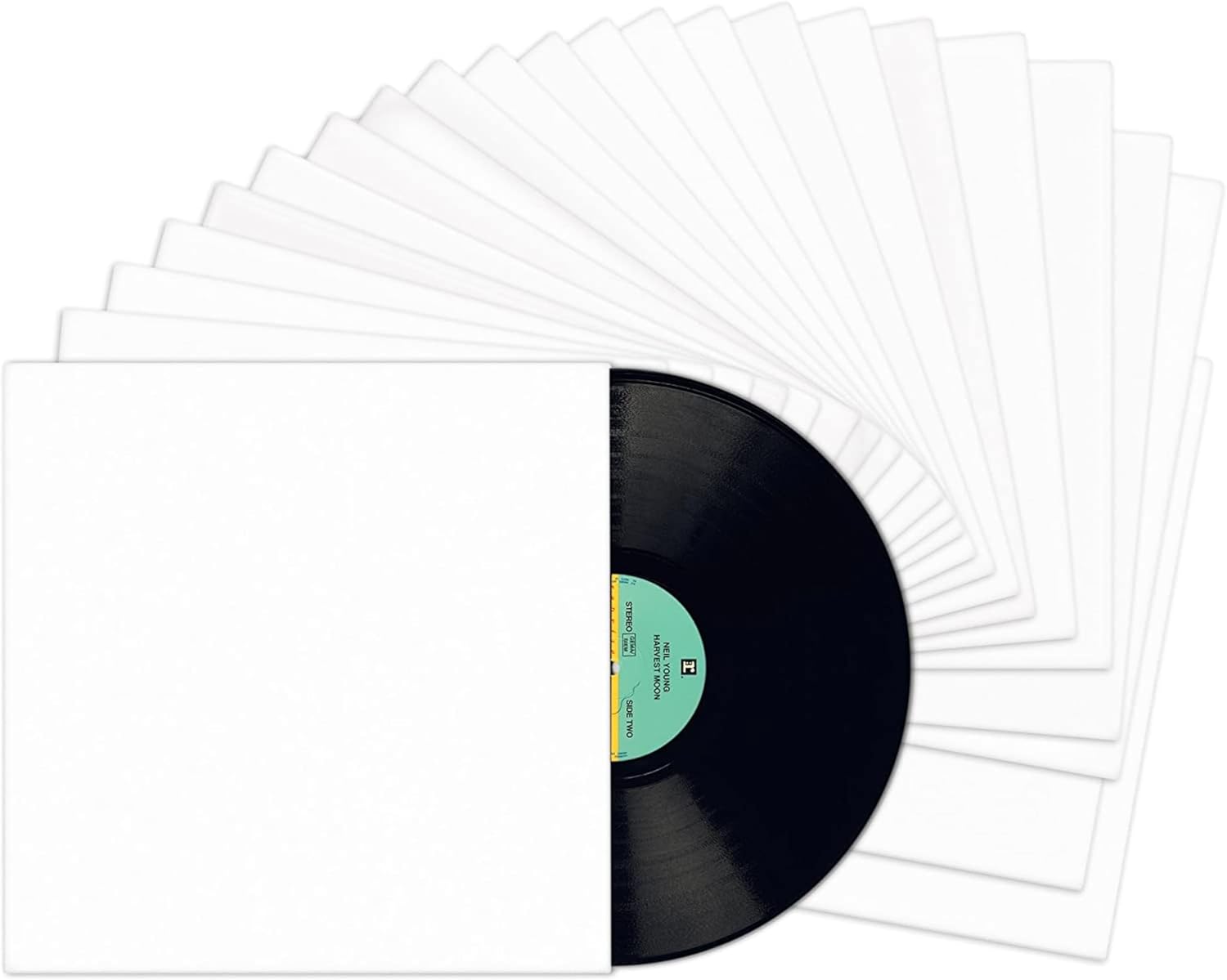 Amazon.com: TunePhonik 12" LP Vinyl Record Jackets - White Coated w/ No ...