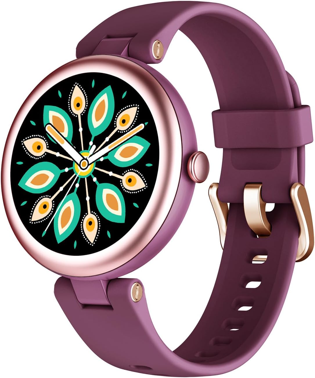 Amazon | SHANG WING スマートウォッチ レディース 小さめ 腕時計 女性用 Smart Watch Women 1.09 ...