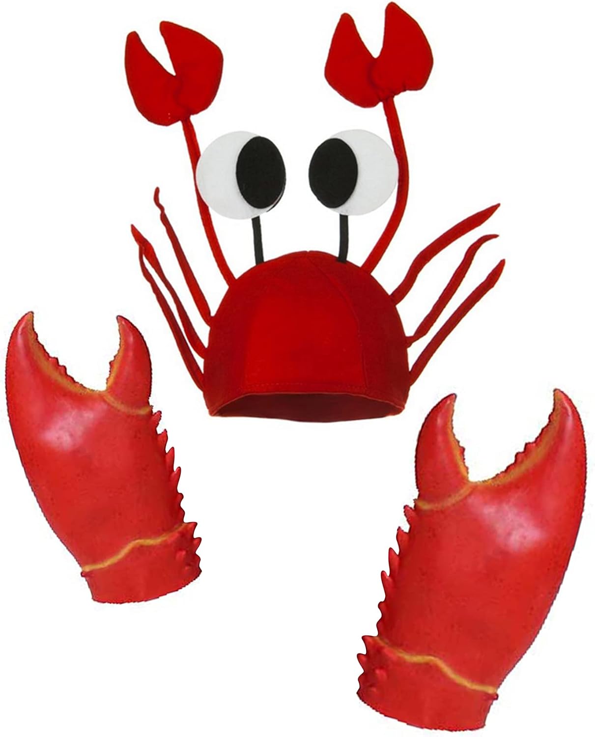 Amazon.com: Funny Crazy Crab Hat with Claws Antenna, Latex Giant Crab ...