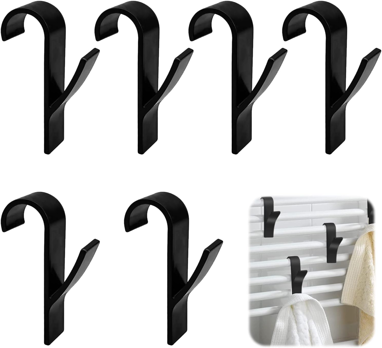 Companyblue Extra Hanger for Heated Towel Rail Radiator Bath Robe Hook ...