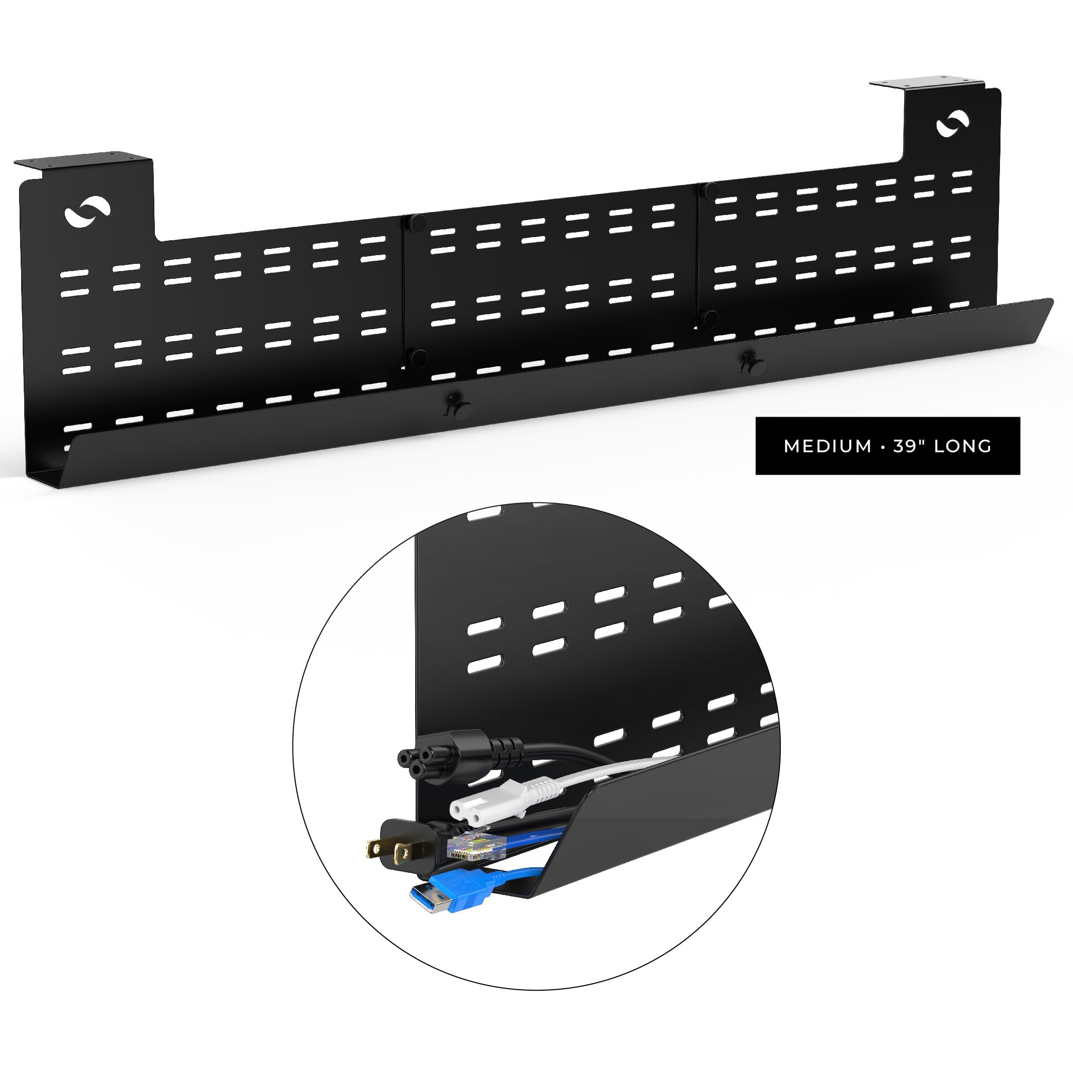 Snapklik.com : HumanCentric Under Desk Cable Management Tray And ...