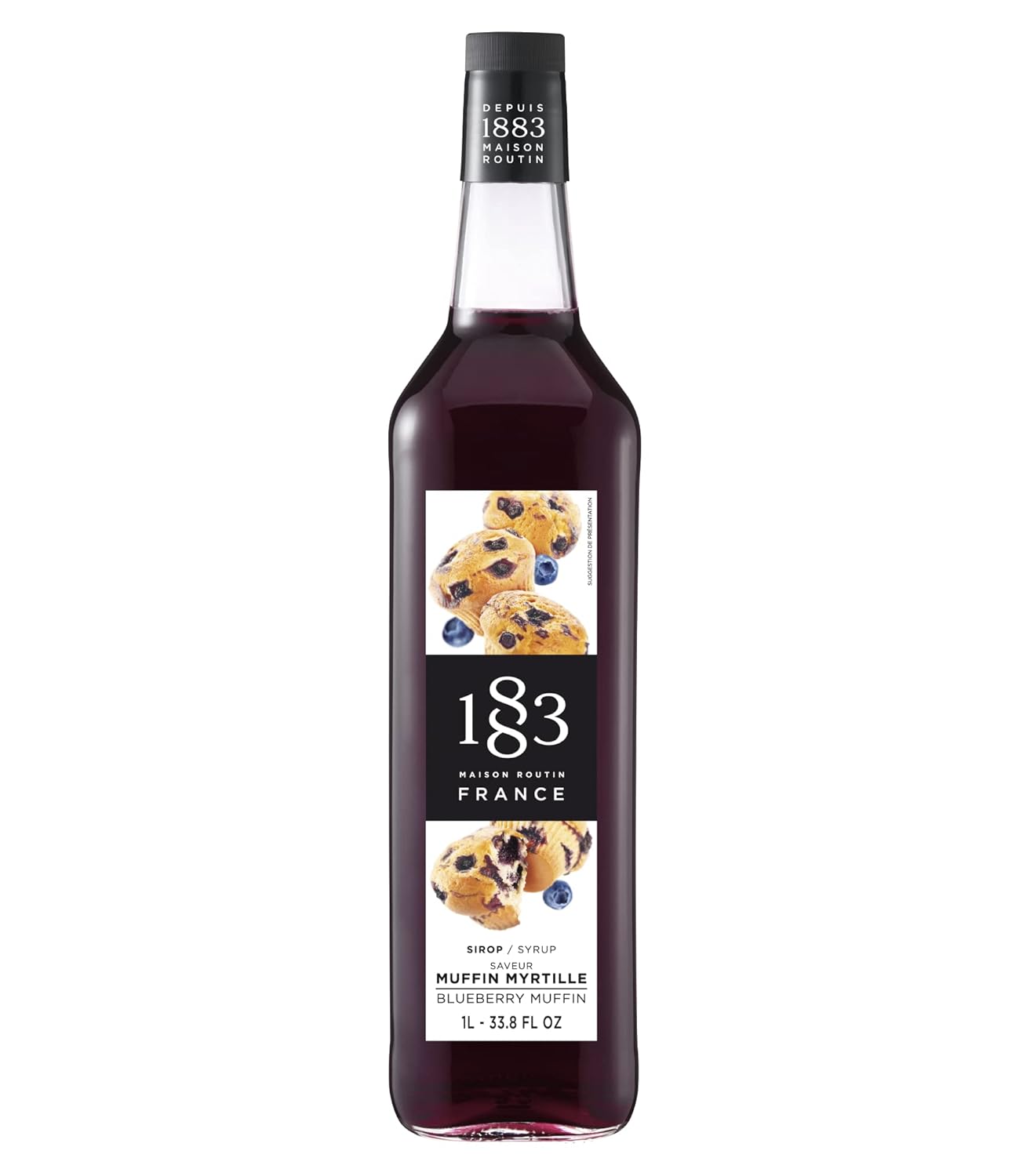 Amazon.com: 1883 Blueberry Muffic Syrup for Drinks, Made in France, 1 ...