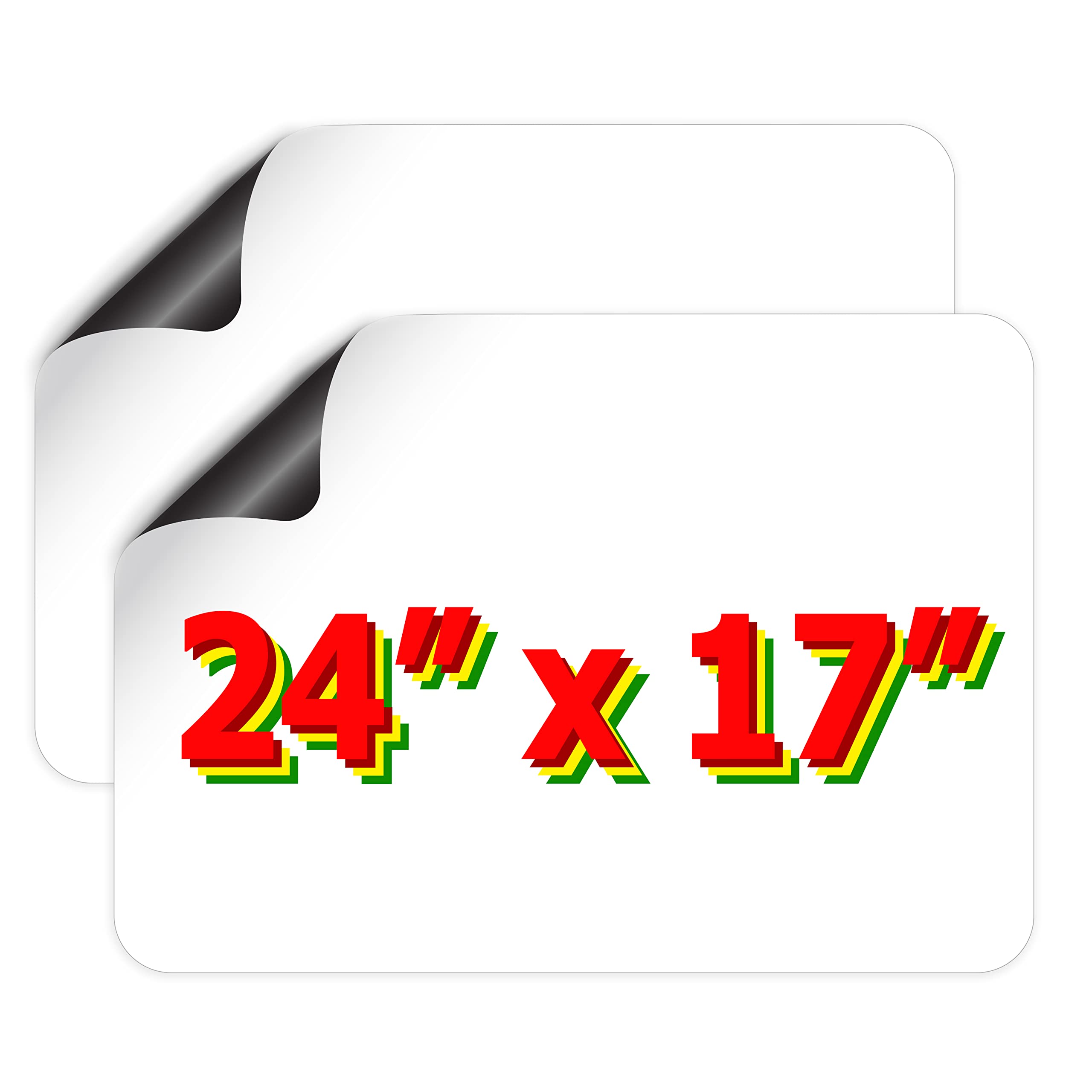 Amazon.com: GEEKBEAR Blank Magnets for Cars (24 in x 17 in) - 2 Pack ...