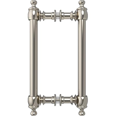CRL Polished Nickel 8" Colonial Style Back-to-Back Pull Handle - Door ...