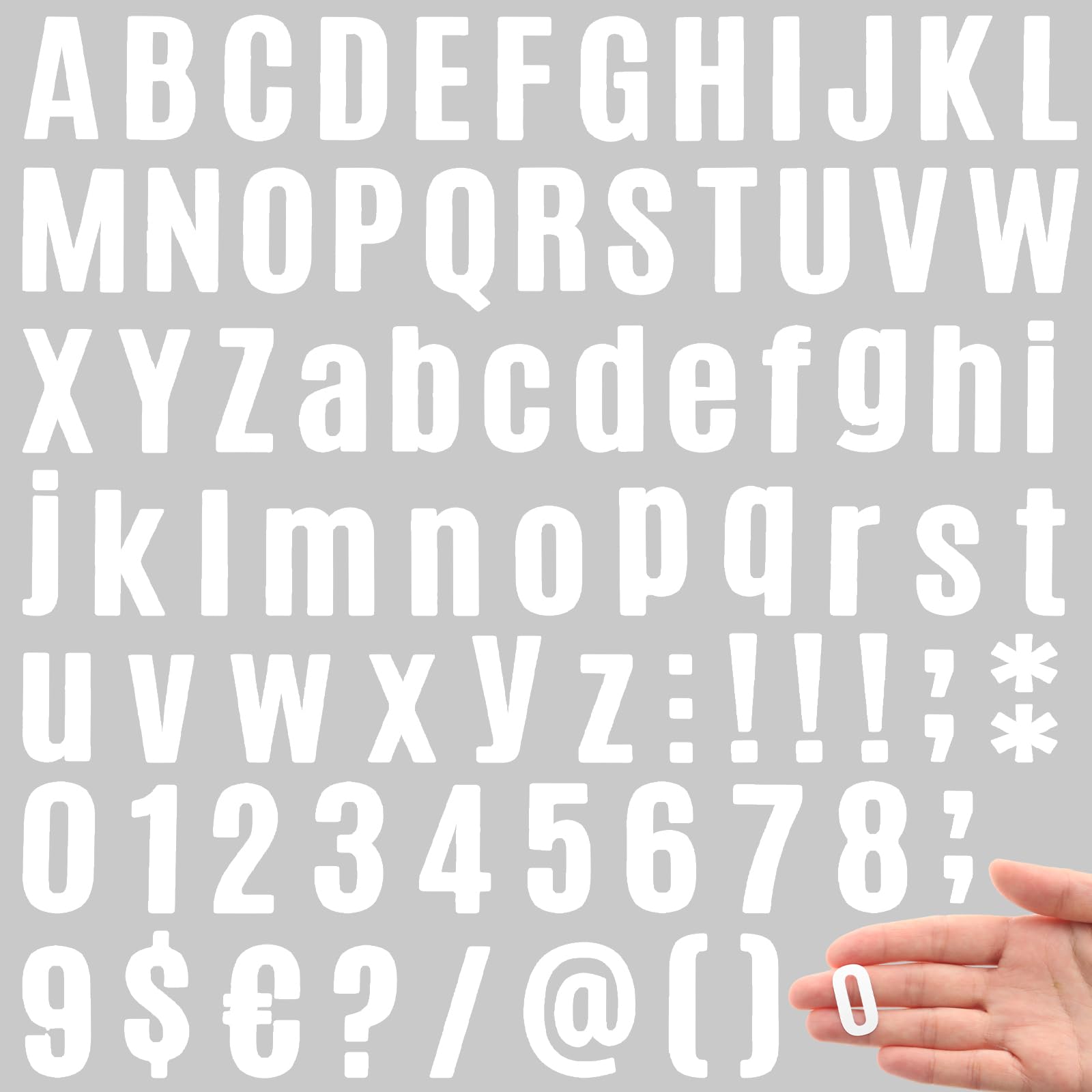 Snapklik.com : Qilery 32 Sheets 1 Inch Letter And Number Stickers Self ...