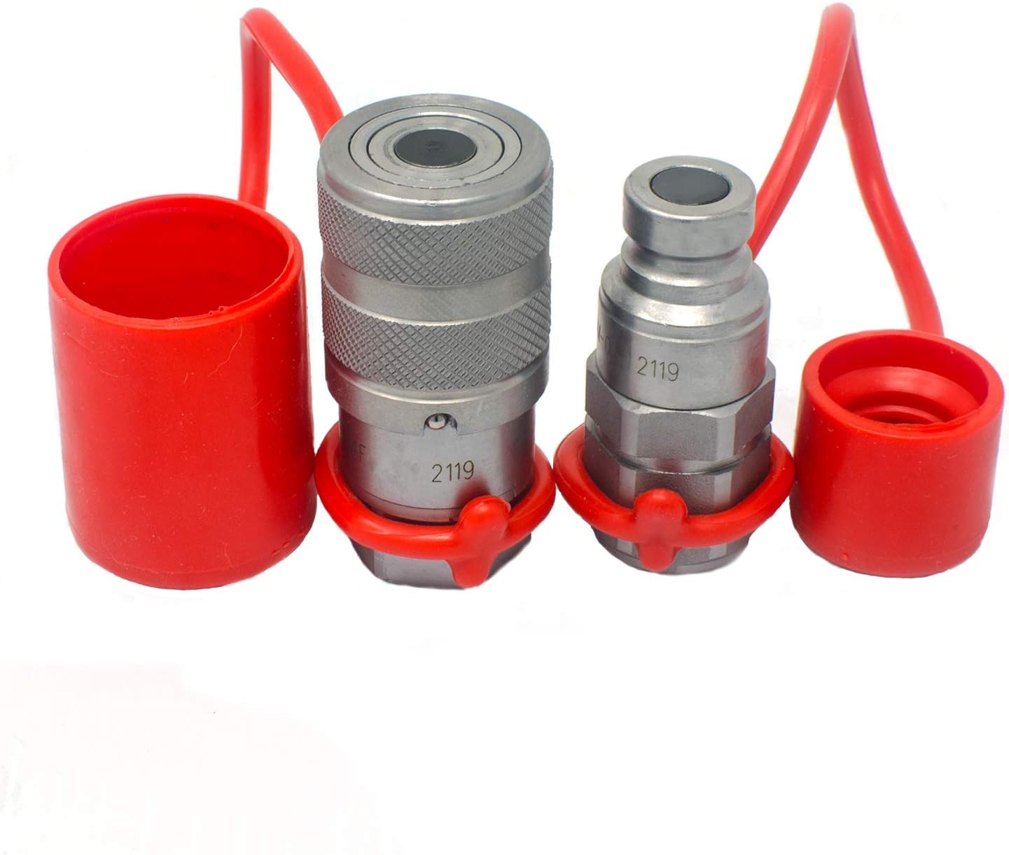 Amazon.com: Summit Hydraulics 3/8" Flat Face Hydraulic Quick Connect ...