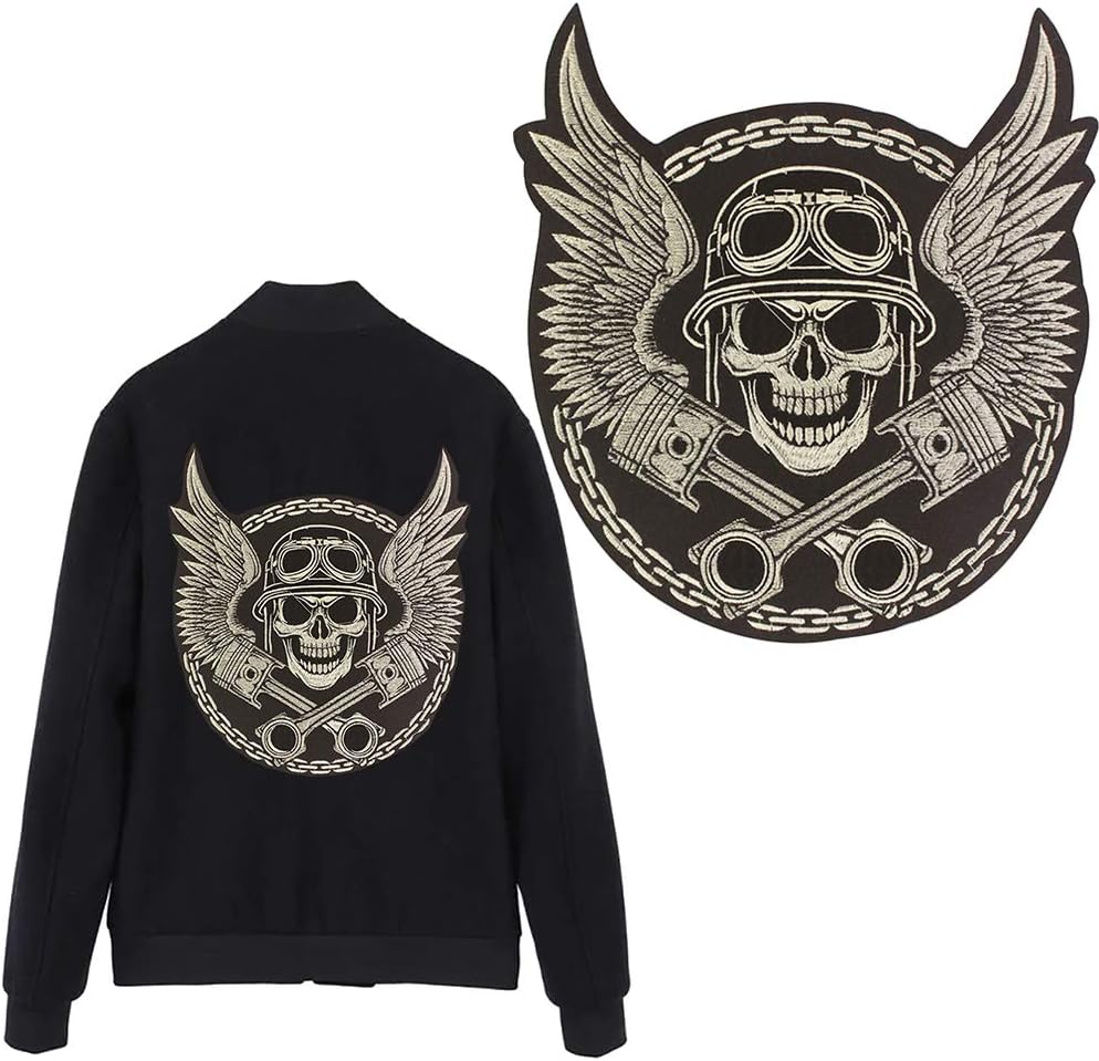 Amazon.com: Skull Patch, Large Skull Patches for Biker Jackets : Arts ...