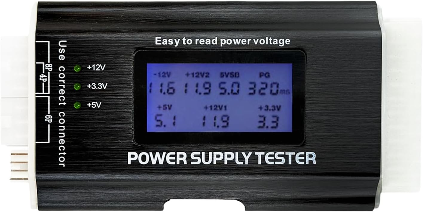 Amazon.com: Kingwin PC Computer Power Supply Tester, Digital LCD Screen ...