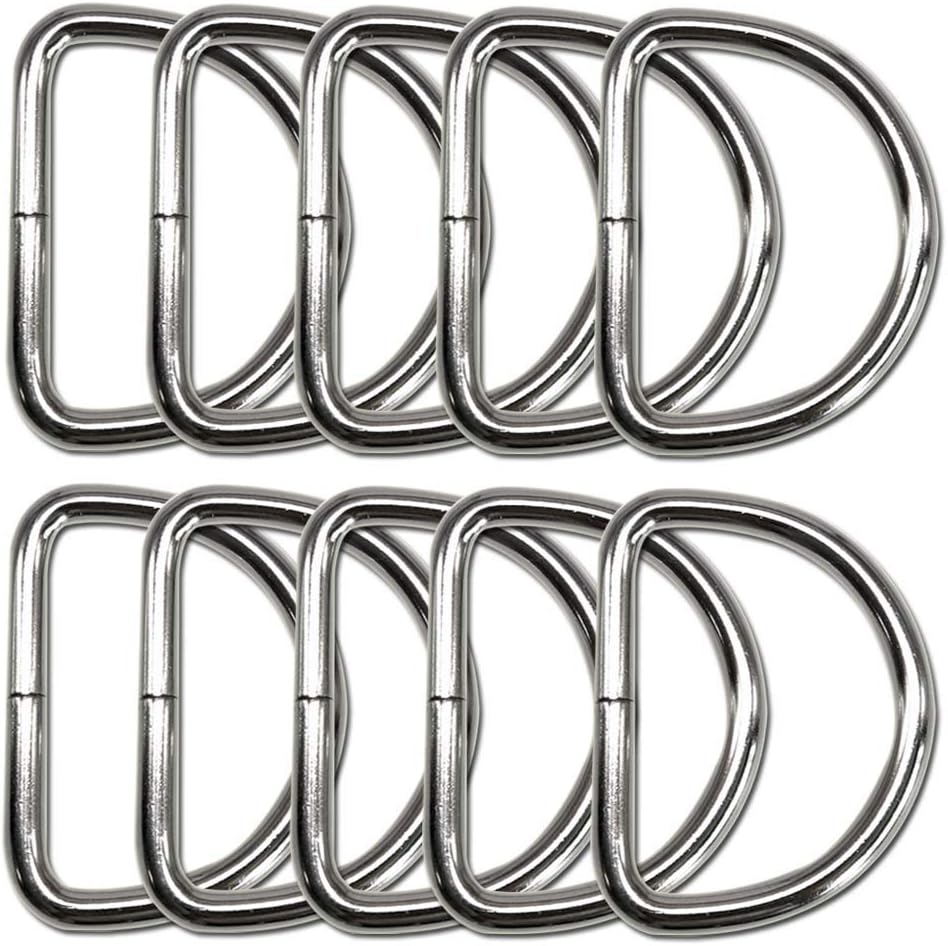 Amazon.com: Gwybkq D Rings for Sewing, Metal D Ring - Set of 90 : Arts ...