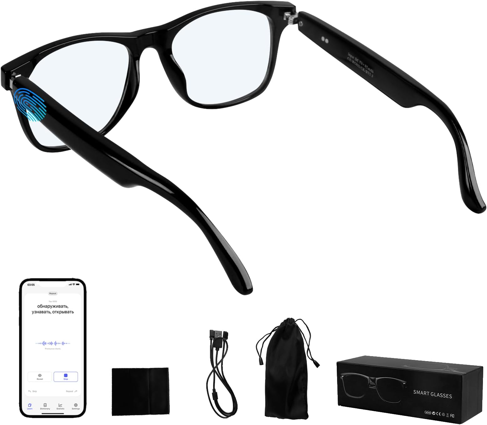 Amazon.com : FormiPow AI Translator Glasses, 144 Language Real-Time ...