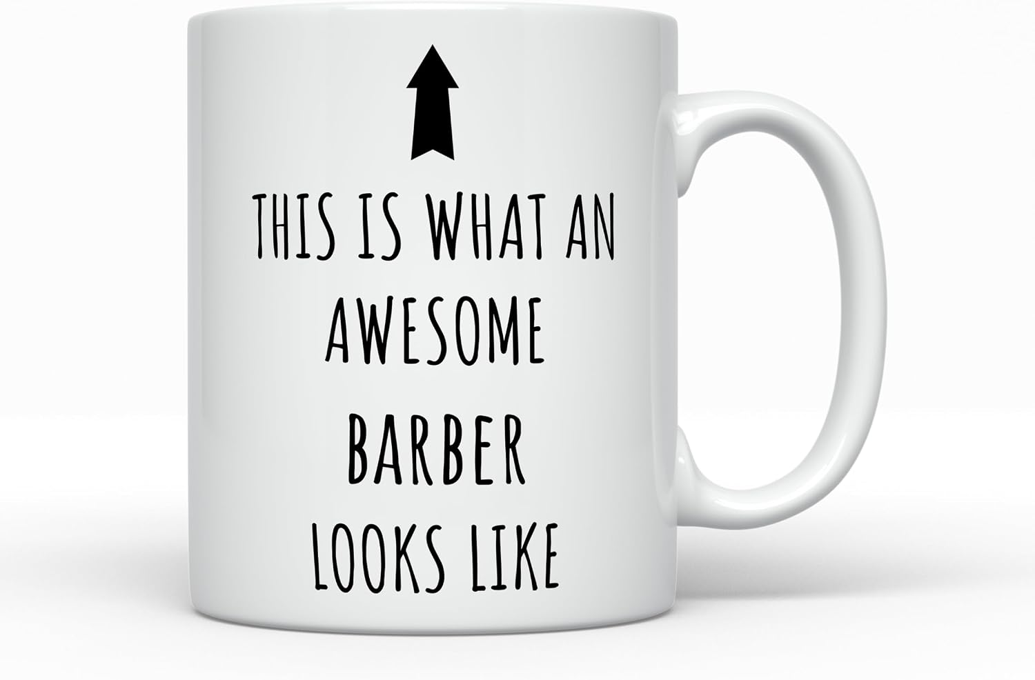 Amazon.com: Barber Awesome Barber looks like Coffee Mug Funny Gift ...