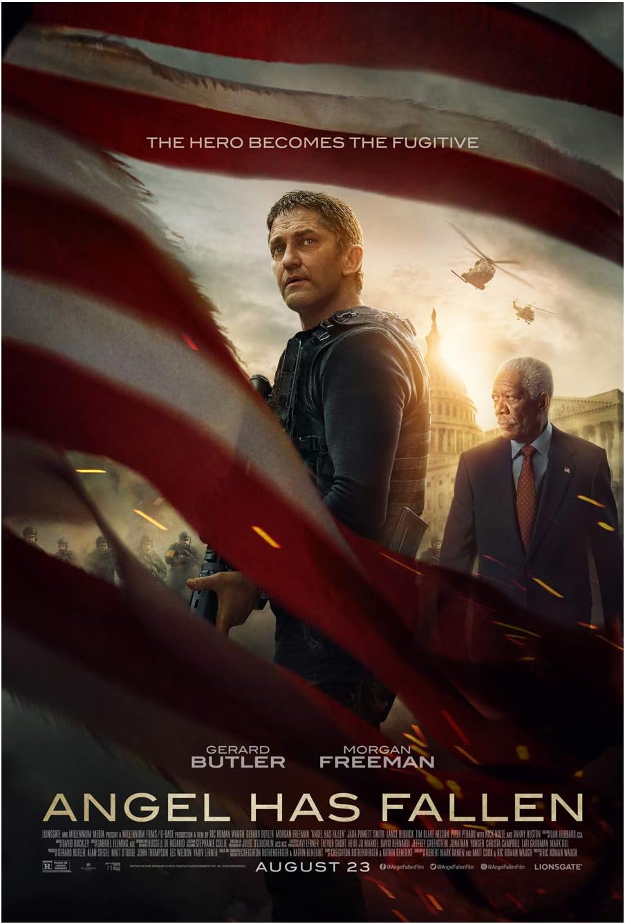 Amazon.com: Movie Poster ANGEL HAS FALLEN 1 Sided ORIGINAL FINAL 27x40 ...