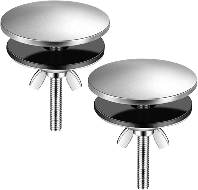 Amazon.co.jp: geneX 水まわりホールキャップ 不要な穴をかくす 10～40mm カウンター化粧蓋 洗面 ネジ簡単取り付け 2個セット(シルバー) : DIY・工具・ガーデン