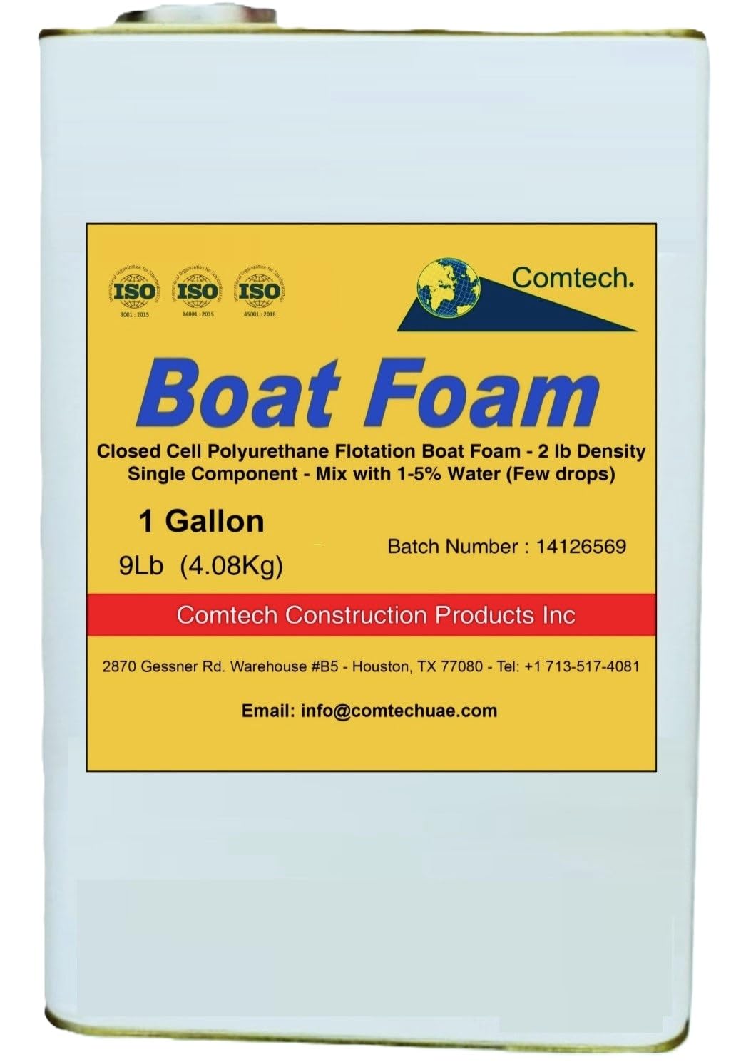 Boat Foam - Pouring Expanding Flotation Foam - 2lb density closed cell ...