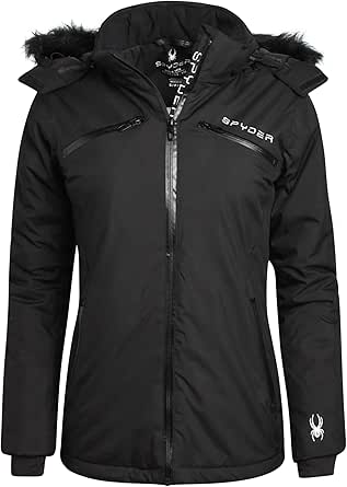 Spyder Women's Snow Jacket - Color Block Quilted Weatherproof Winter ...