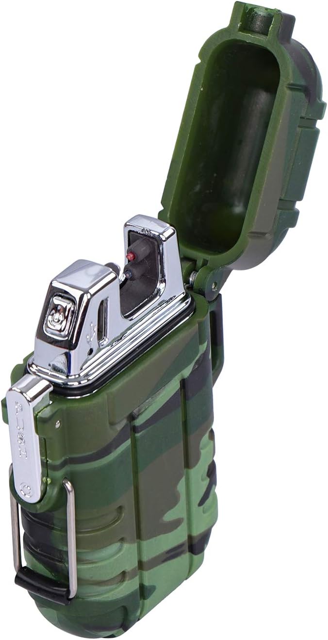 Amazon.com: SDS Camo Electric Rechargeable USB Lighter - Dual Arc ...