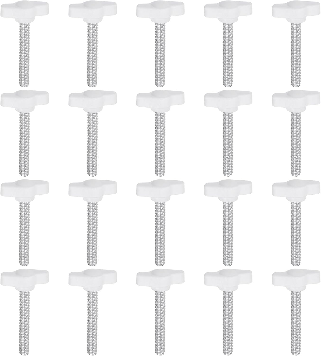 Amazon.com: HARFINGTON 20pcs Tee Wing Thumb Screws M6 x 40mm Standard ...