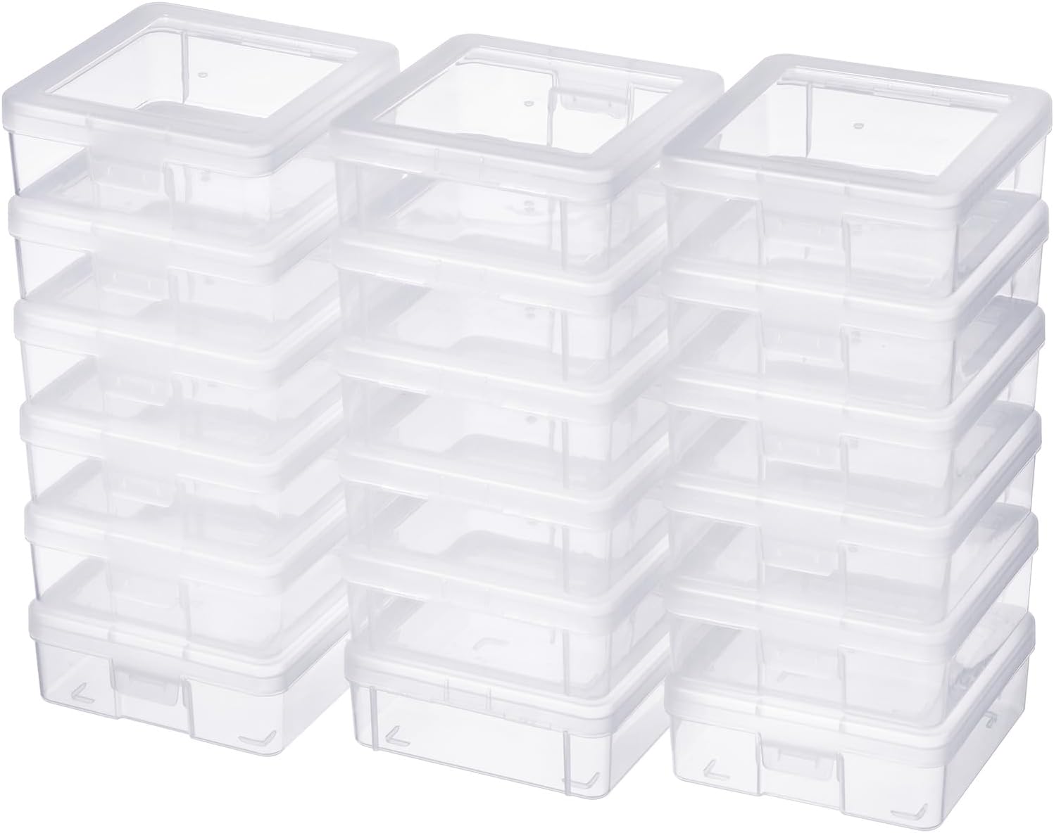 Amazon.com: Blulu 18 Pieces Small Plastic Case Small Storage Containers ...