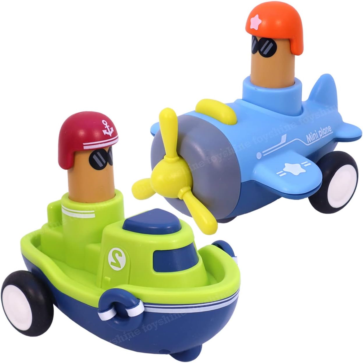 Buy Toyshine Pack of 2 Toy Cars Push and Go Play Set Friction Powered ...