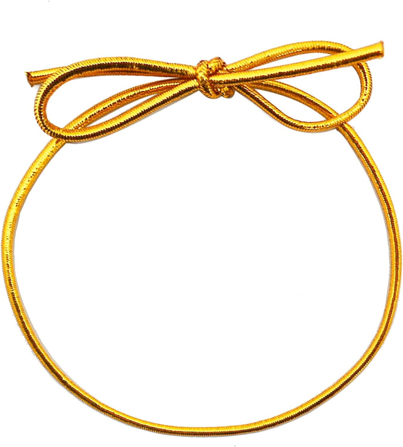 Amazon.com: FQTANJU 100 Pcs Gold Stretch Loops with Pre-Tied Bows from ...