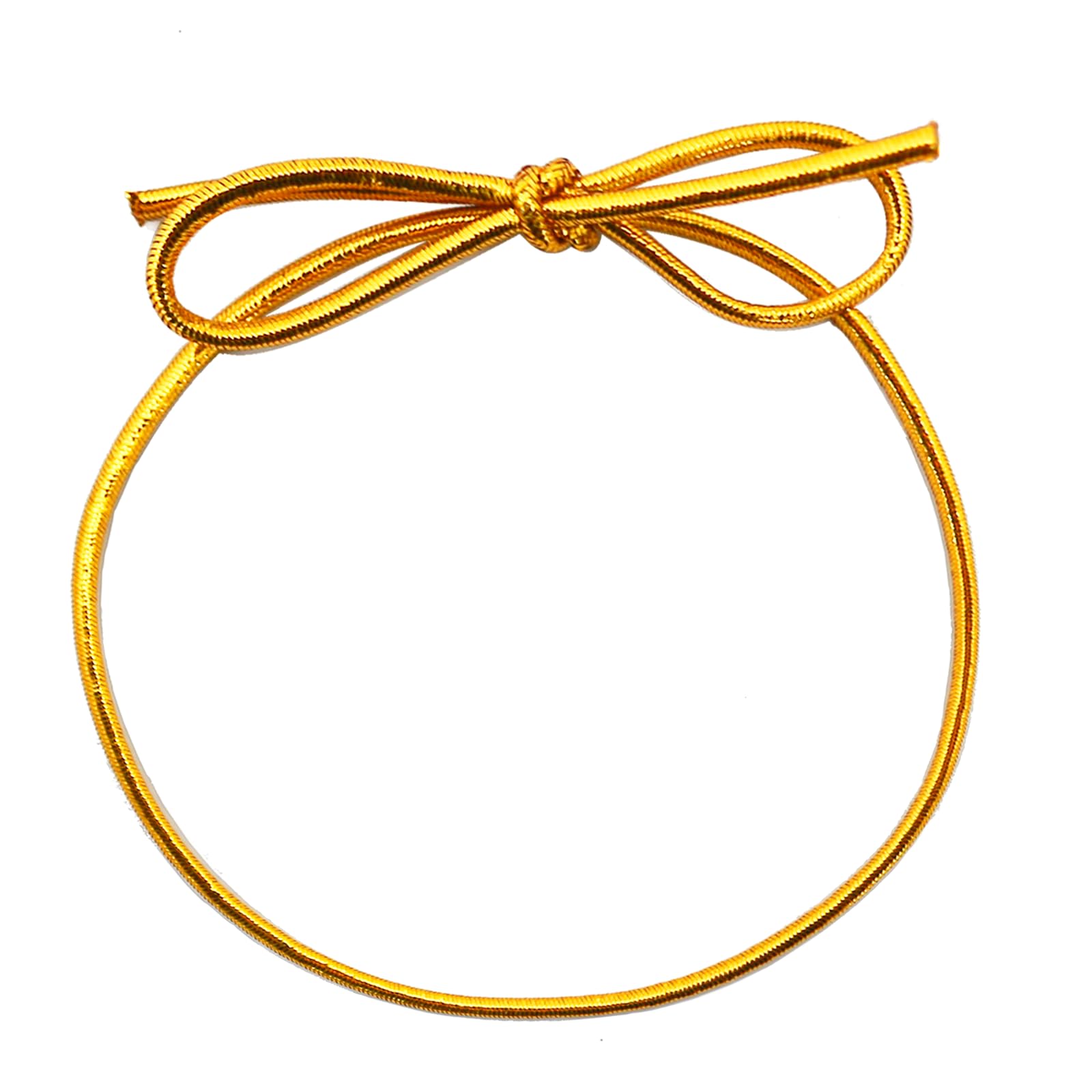 Amazon.com: FQTANJU 100 Pcs Gold Stretch Loops with Pre-Tied Bows from ...
