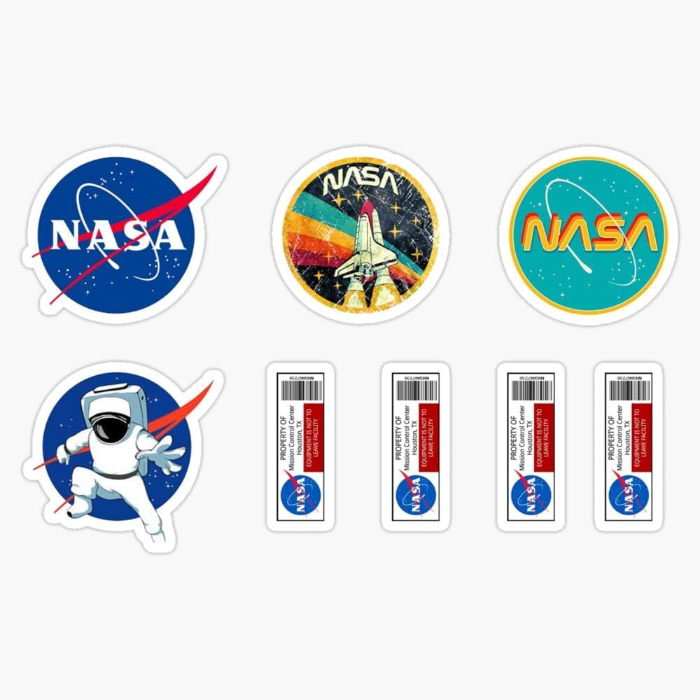 Amazon.com: NASA Set Sticker Bumper Sticker Vinyl Decal 5" : Automotive