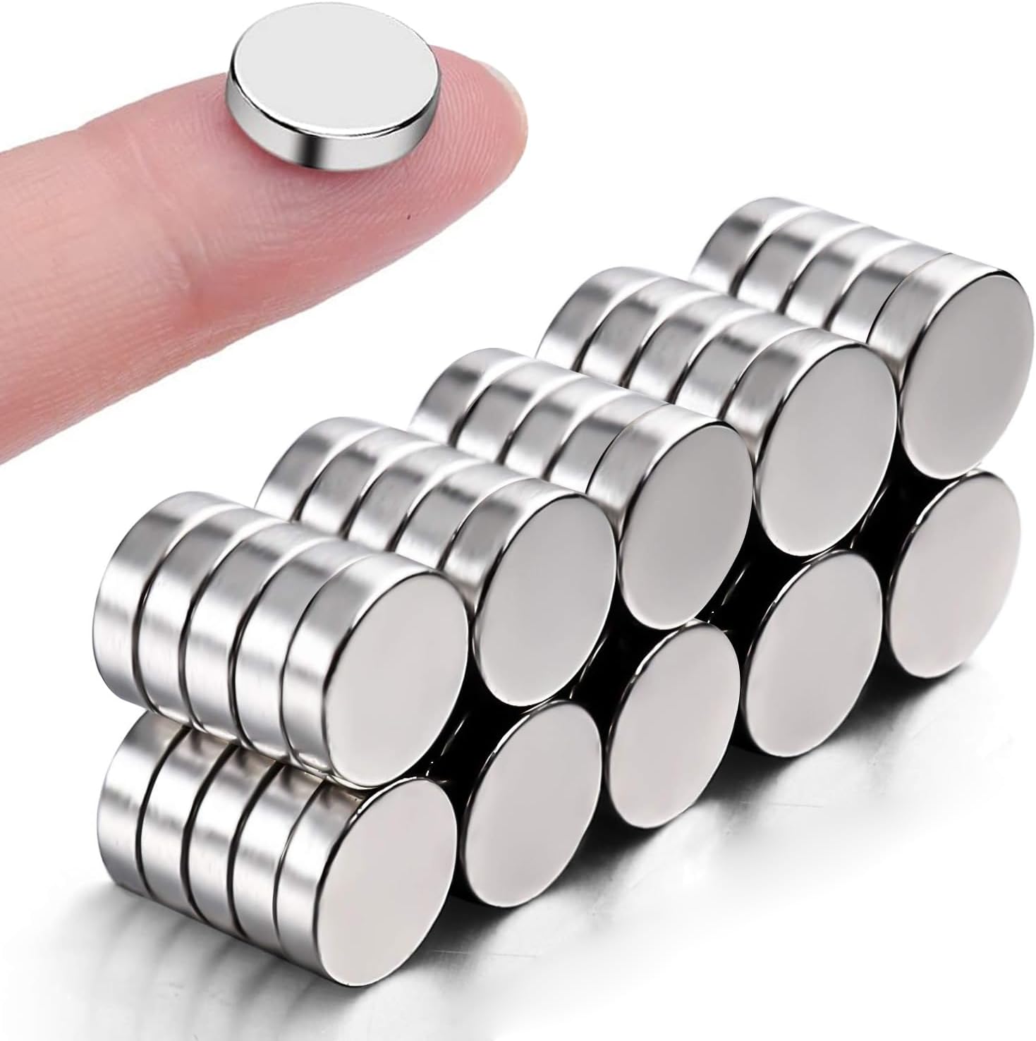 BUSATIA Magnete, 60 Stück Rund Magnets Mini Magneten für Magnettafel ...