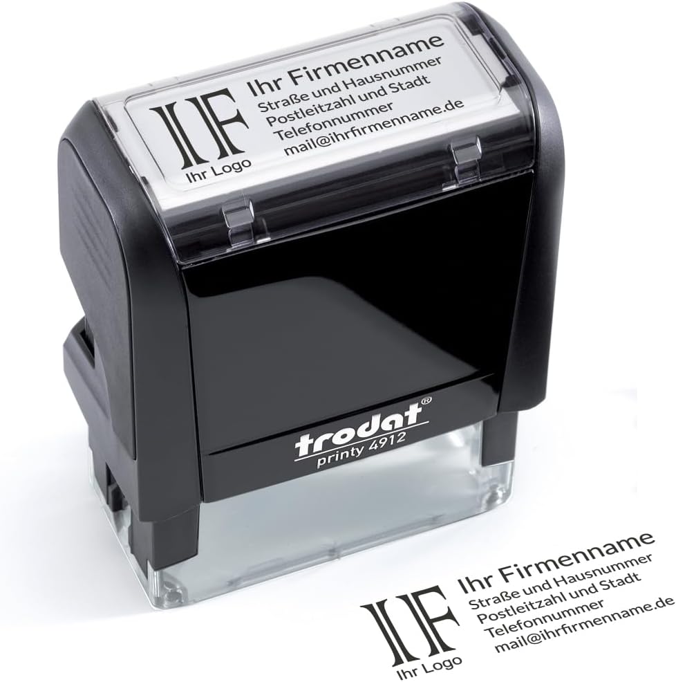 Stempel rund mit eigener Adresse oder Logo, Shiny R-542, Ø 42 mm ...