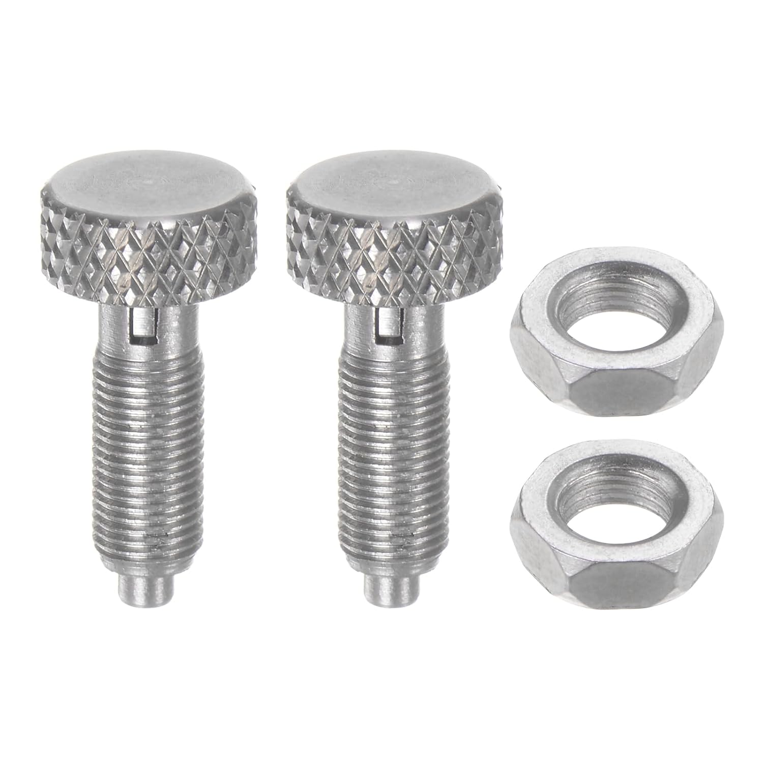 HARFINGTON 2Pcs Spring Plunger with Knurled Handle M5x0.5 Pin Dia.2.5mm ...