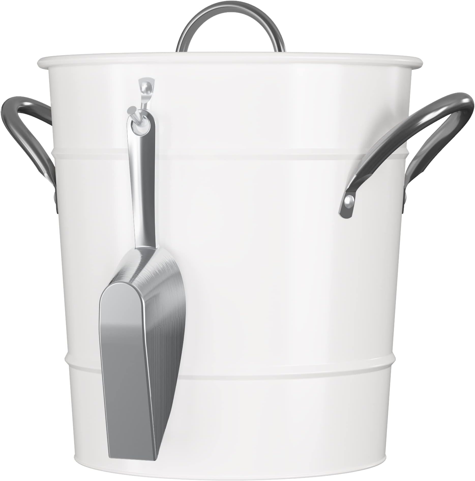 Amazon.com: MB Kitchen Ice Bucket with Scoop - Black Ice Bucket with ...