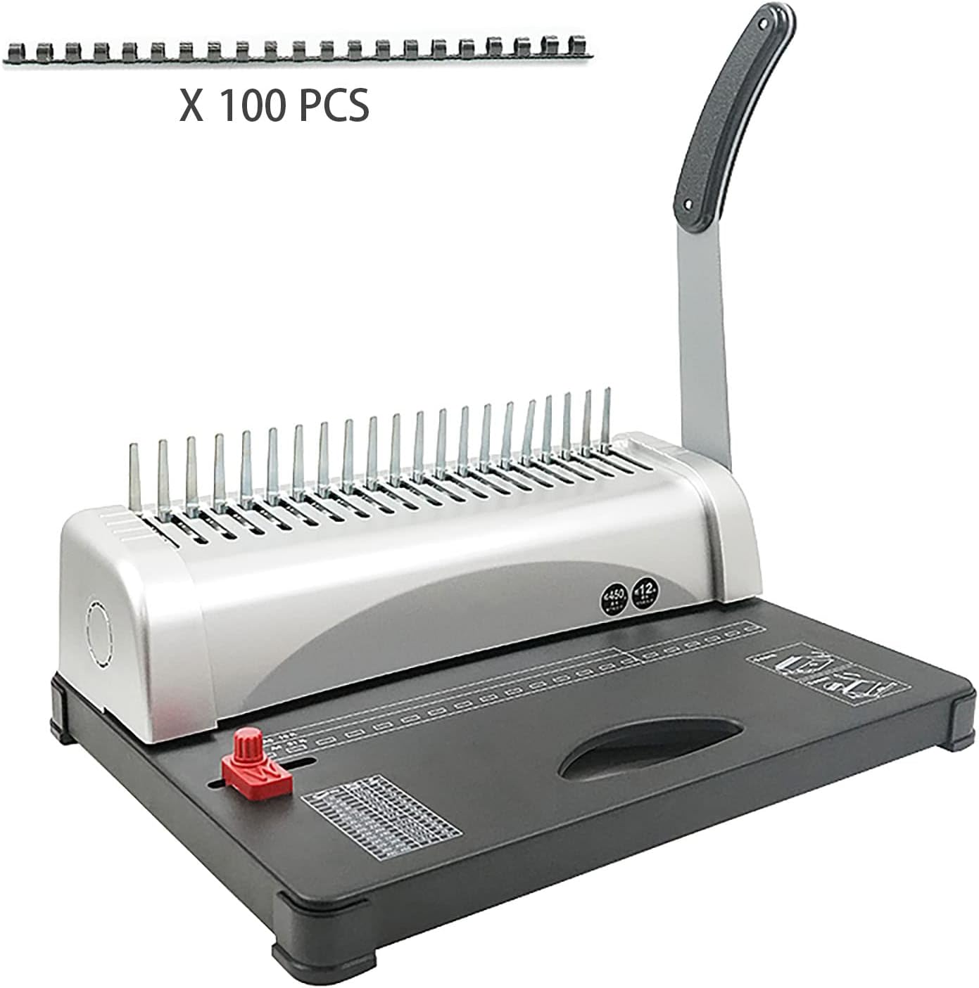 Amazon.com : Comb Binding Machine for Letter Size/A4/A5, 450 Sheets ...